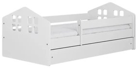 Kocot Kids Dětská postel KACPER bílá Velikost postele: 140x70, Matrace: Bez matrace, Šuplík: Bez šuplíku