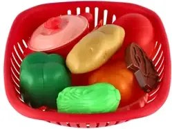 TEDDIES Sada nádobí v ošatce / Dětská kuchyňka / plast / v síťce / od