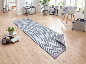 NORTHRUGS - Hanse Home koberce Kusový koberec Twin Supreme 103435 Palma blue creme – na ven i na doma - 80x150 cm