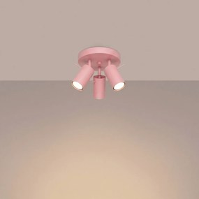 Sollux Lighting Stropní svítidlo RING 3P růžové