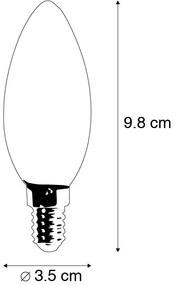 Sada 5 chytrých LED žárovek E14 B35 4,5W 470 lm 2700K