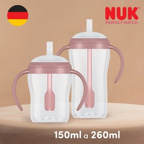 Kojenecká láhev NUK Perfect Match na učení s brčkem BEAR 150 ml