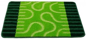 Sada koupelnových koberečků RONDA světle zelená / tmavě zelená