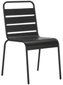 OnaDnes -20% House Doctor Černá kovová zahradní židle Helo