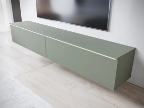 TV stolek Dlone 180, Barva: mlhavě zelená, Osvětlení: osvětlení LED - bílé