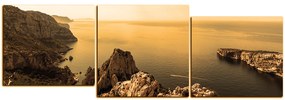 Obraz na plátně - Majestátní krajina s klidným mořem - panoráma 5233FE (120x40 cm)