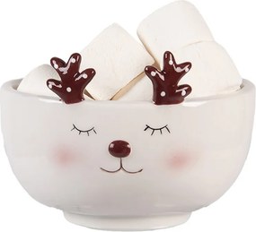 Keramický hrnek s mističkou jelen ChrisMs - 12*12*18 cm / 250 ml / 250 ml