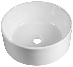 Aqualine Aqualine, Keramické umyvadlo na desku, průměr 40cm, bílá, 40150