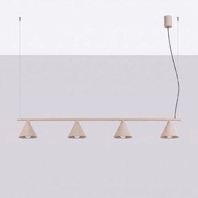 Sollux Lighting Lustr NOX 4L taupe