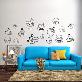 Samolepka na zeď - Angry Birds - PopyDesign