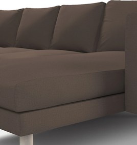 Potah na pohovku IKEA Norsborg 4-místná se šezlongem barva hnědá látka pletený vzor