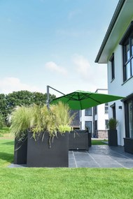 Květináč ELEMENTO, sklolaminát, šířka 88 cm, antracit