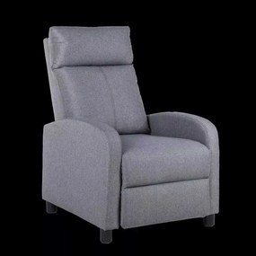 LuxuryForm DESIGN Televizní křeslo RUFO s polohováním - šedé