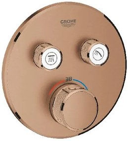Grohe Grohtherm SmartControl - Termostatická sprchová baterie pod omítku, 2 ventily, kartáčovaný Warm Sunset 29119DL0