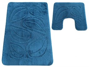 Sada koupelnových koberečků Montana Flora Ink Blue