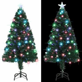 Předem osvětlený vánoční stromek se stojanem a LED 120 cm optické vlákno 284300