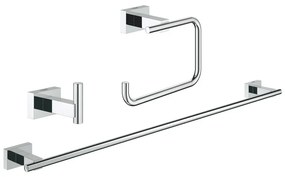 Grohe Essentials Cube - Sada doplňků do koupelny 3 v 1, chrom 40777001