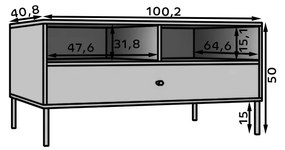ADRK Konferenční stolek TILI BS 100, písková