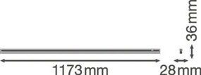 LED svítidlo LEDVANCE Linear Compact Switch 1200mm 14W/3000K teplá bílá