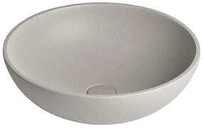 Sapho - Umyvadlová mísa Turf, průměr 44 cm, bez přepadu, bílý pískovec AR437