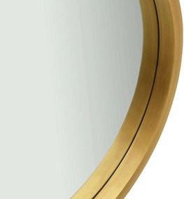 Nástěnné zrcadlo s popruhem 40 cm zlaté 320361