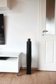 Svícen HYDRON, sklolaminát, výška 80 cm, černá