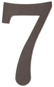 PSG 64.127 - plastová 3D číslice 7, číslo na dům, výška 180 mm, hnědá