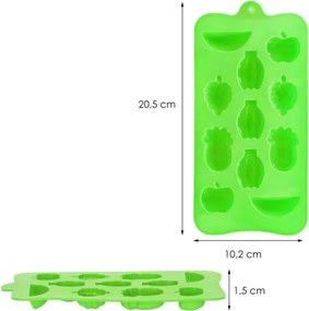 Silikonová forma na led SPRINGOS FRUIT zelená