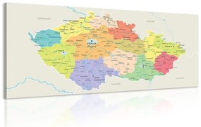 Obraz mapa České republiky - 120x60
