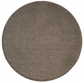 Vopi | Kusový koberec Matera hnědý - Kruh 100 cm průměr