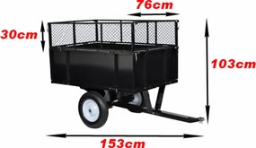 Zahradní přepravní vozík 300kg