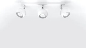 Stropní bodové svítidlo SOLLUX Oculare 3 GU10 3x40W bez zdroje SL.0439 bílá