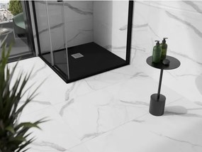 Mexen Stone+ čtvercový kompozitní sprchový kout 70 x 70 cm, černý - 44707070