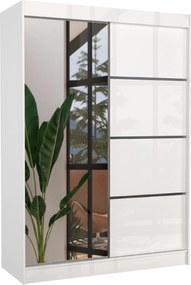ADRK Furniture Posuvná skříň s zrcadlem GILTON 150 SW-GIL-W-150+A272