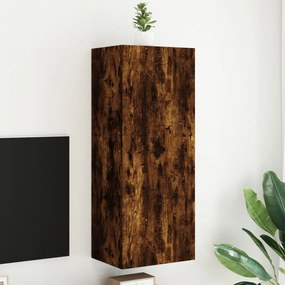 Nástěnná TV skříňka kouřový dub 40,5x30x102 cm kompozitní dřevo