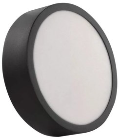 LED Stropní svítidlo LED/12,5W/230V 3000/3500/4000K pr. 17 cm černá