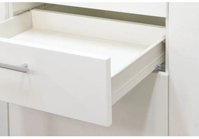 Nejlevnější nábytek COLBY, dolní skříňka D45S3, bílý lesk