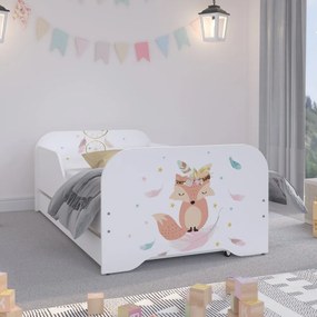 Úchvatná dětská postel 160 x 80 cm s rozkošnou liškou