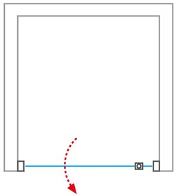 Roth Proxima Line sprchové dveře jednokřídlé 100 x 200 cm 525-1000000-00-15 brillant / satinato