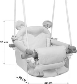 Dětská houpačka Hop 30 Grey