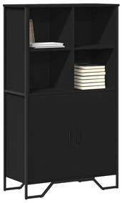 Highboard černý 79,5 x 35,5 x 137,5 cm kompozitní dřevo