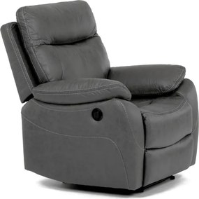 Polohovací křeslo šedé, elektrické TV-4094 GREY3