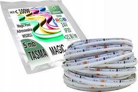 Led pásek Cob Rgb IP20 24V 576d Magic Pixel adresovatelný WS2811 digitální 5 m