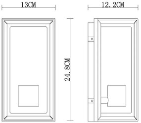 Globo 31982W - Venkovní nástěnné svítidlo LOGANA 1xE27/60W/230V IP44 bílá