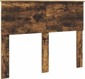 Rám postele s čelo Kouřový dub 120 x 190 cm Kompozitní dřevo 3410926