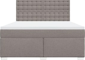 Box spring postel s matrací taupe 180x200 cm textil 3292885