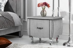 Noční stolek Extravagancia 45cm stříbrná šedá / 39357