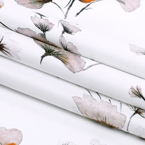 Závěs AmeliaHome Serenity se průchodkami 140x250 cm bílý/hnědý