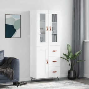 Skříň highboard bílá 69,5 x 34 x 180 cm kompozitní dřevo 3198633