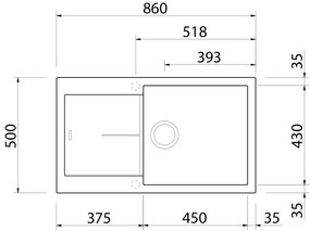 Sinks INFINITY 860 Milk